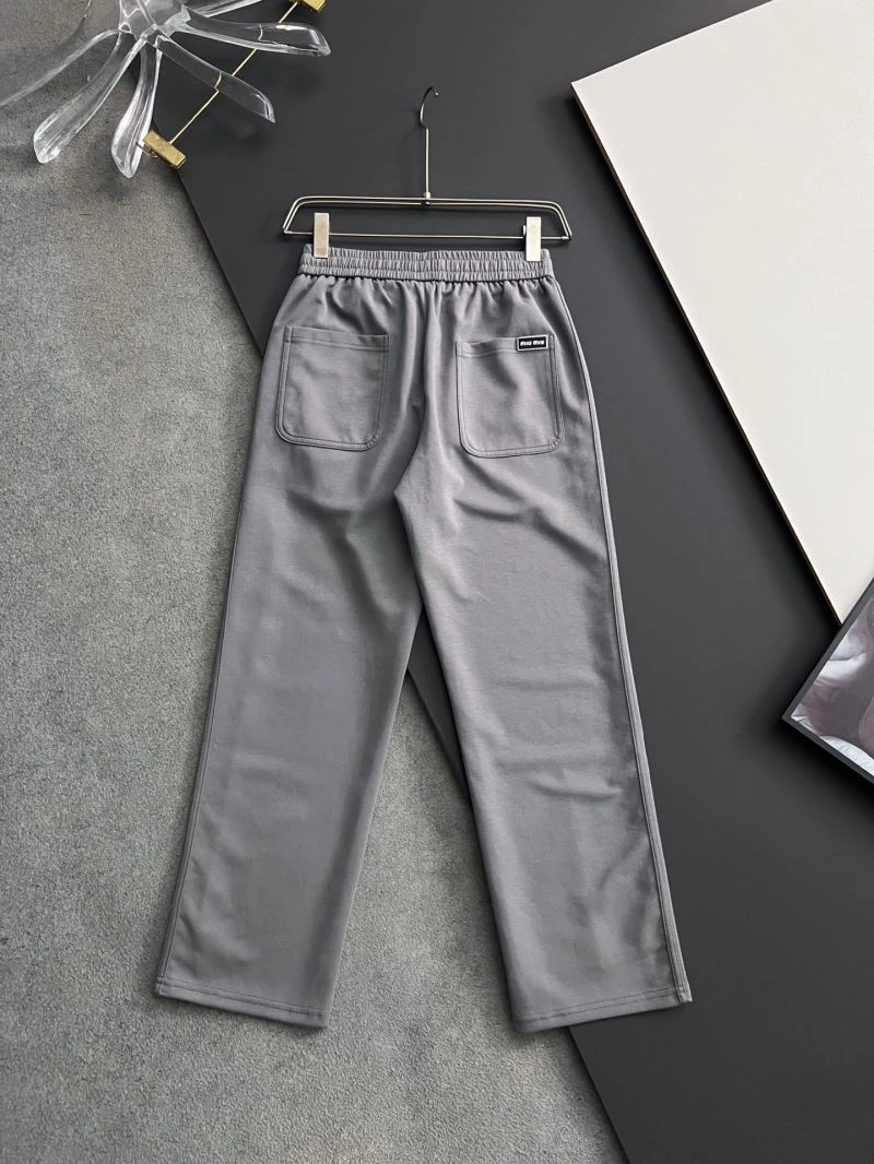 Brand-authenticated Miu Miu Long Pants