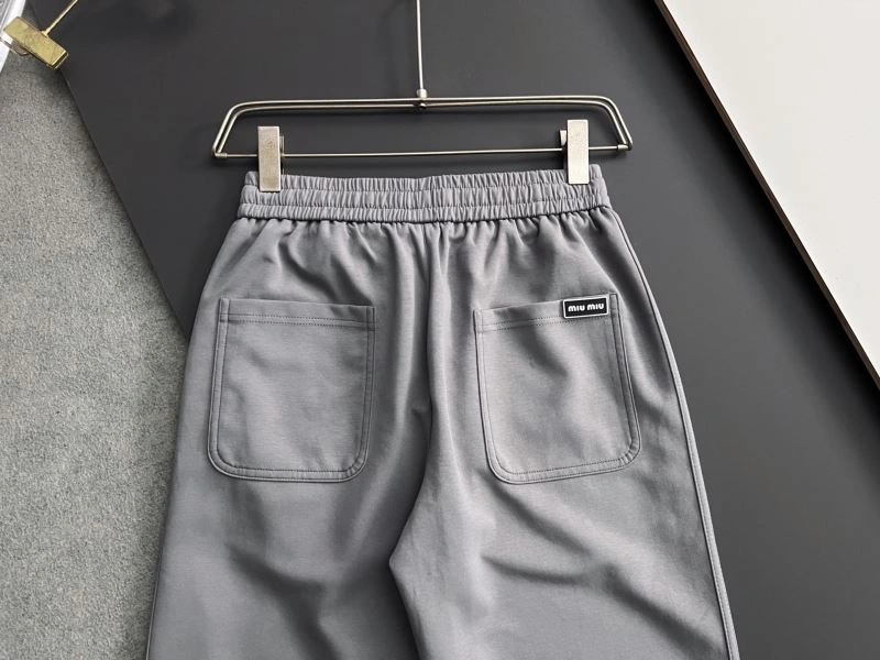 Brand-authenticated Miu Miu Long Pants