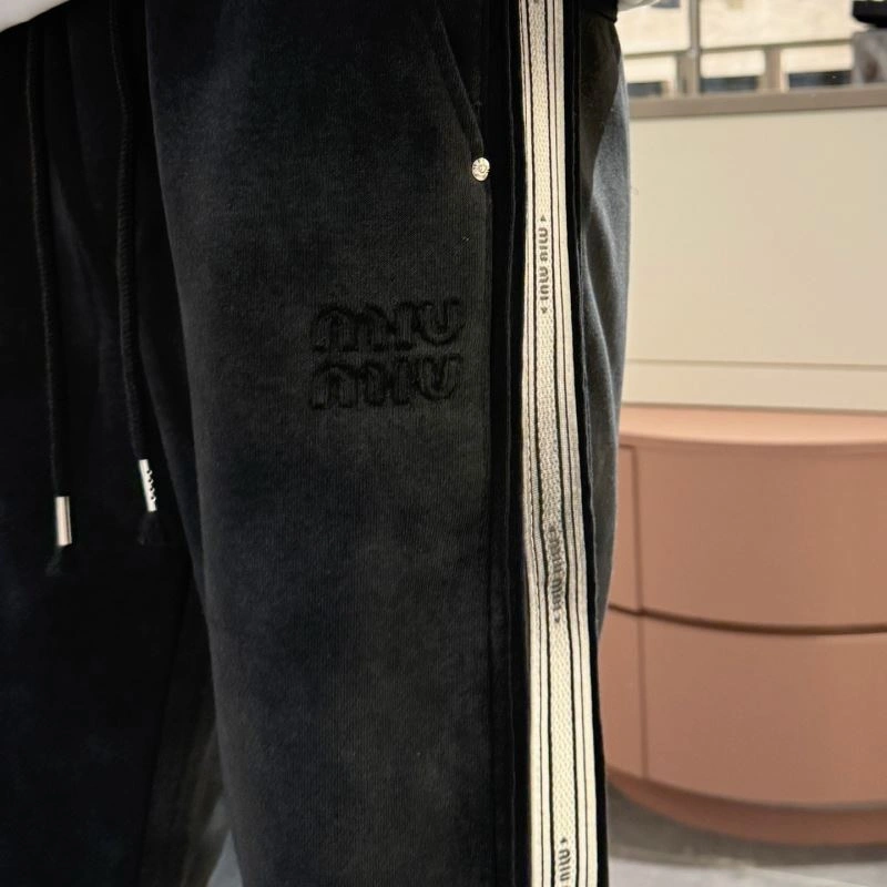Brand-authenticated Miu Miu Long Pants