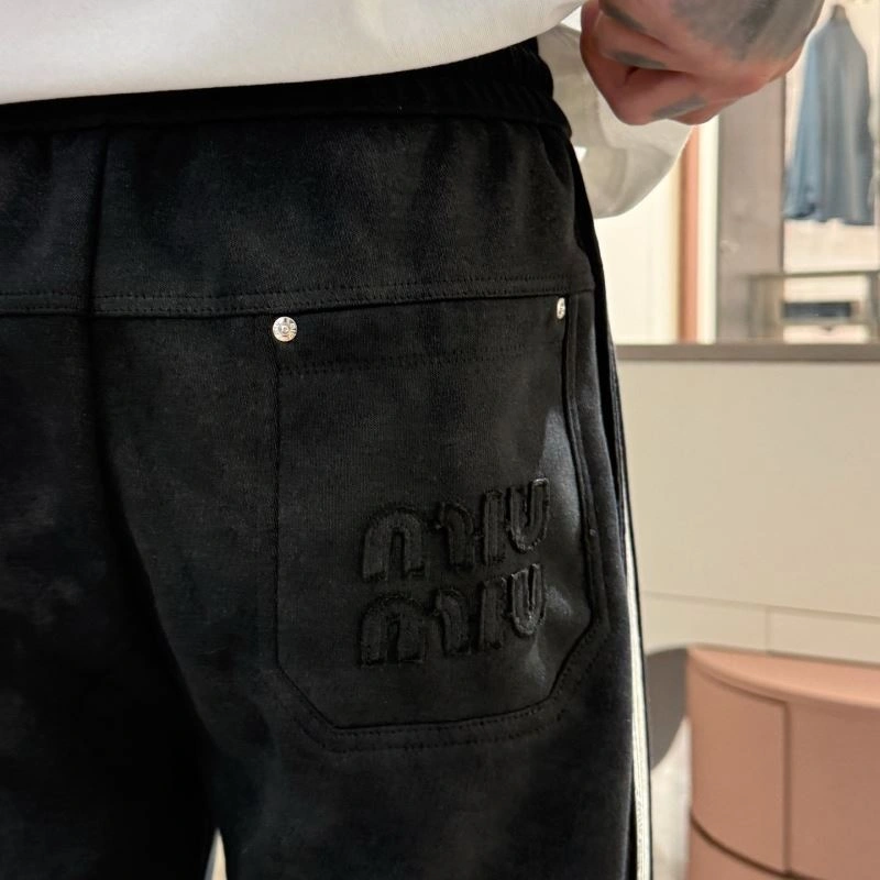 Brand-authenticated Miu Miu Long Pants