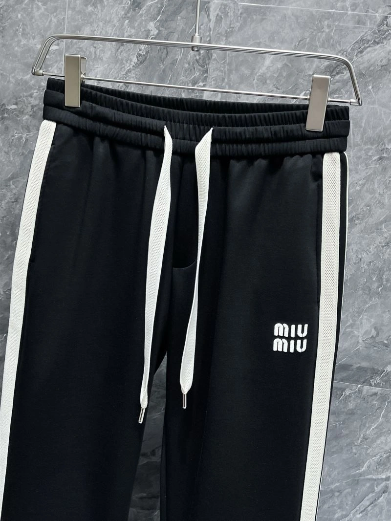 Brand-authenticated Miu Miu Long Pants