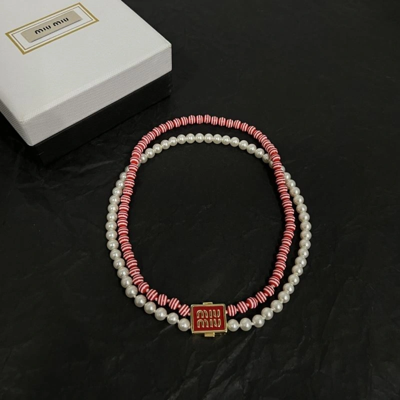 Accurate model Miu Miu Necklaces