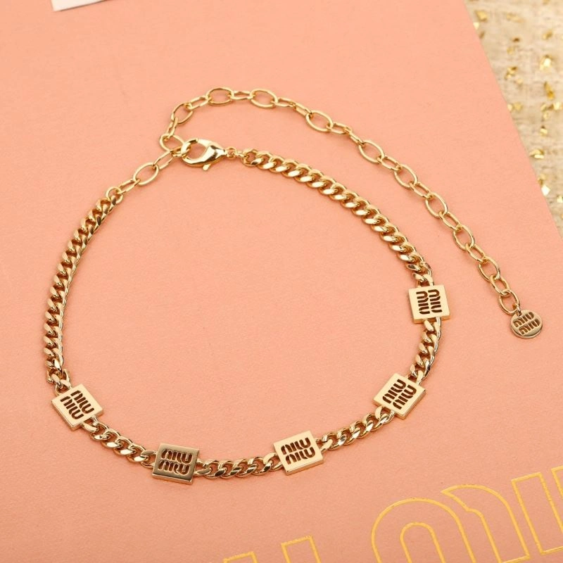 Brand-authenticated Miu Miu Necklaces