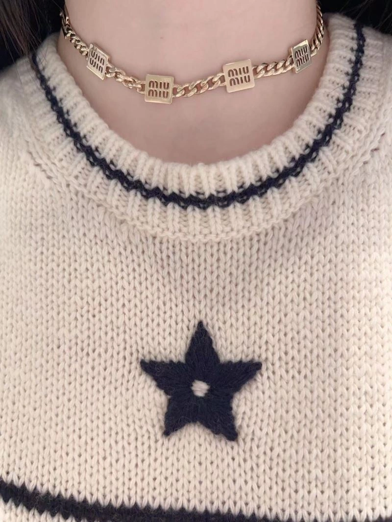 Brand-authenticated Miu Miu Necklaces