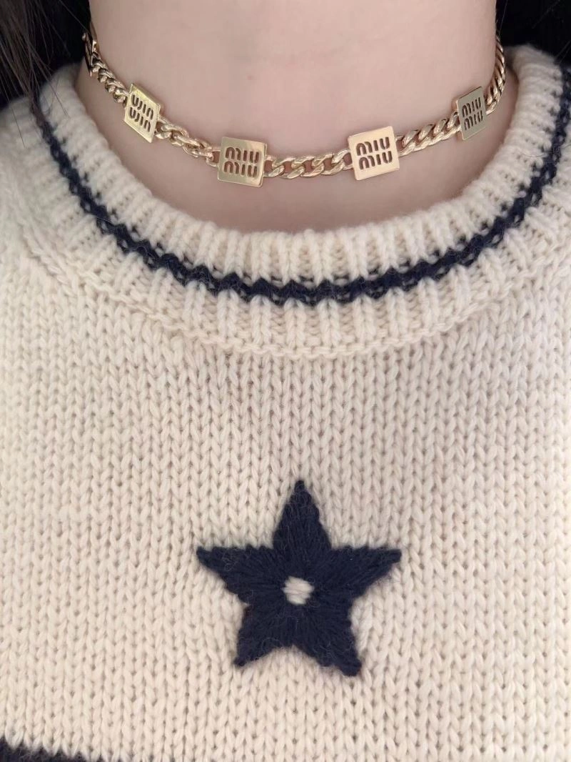 Brand-authenticated Miu Miu Necklaces