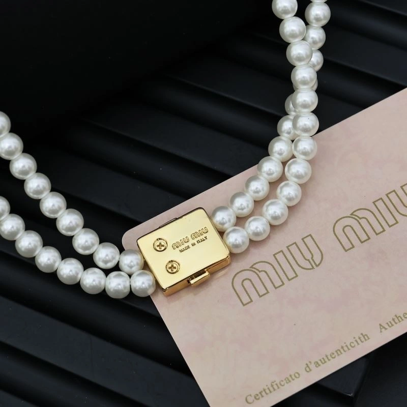 Brand-authenticated Miu Miu Necklaces