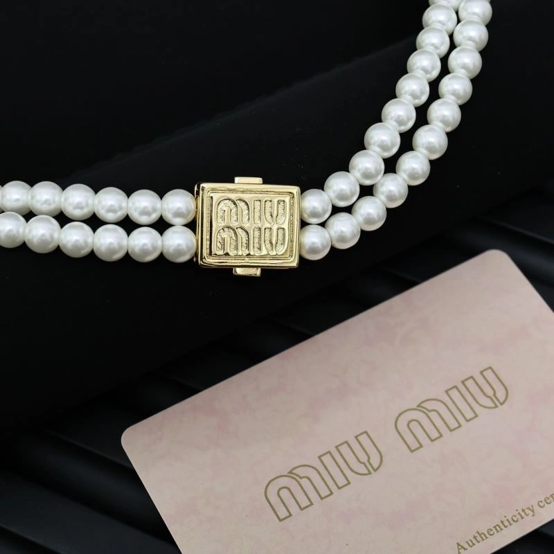 Brand-authenticated Miu Miu Necklaces