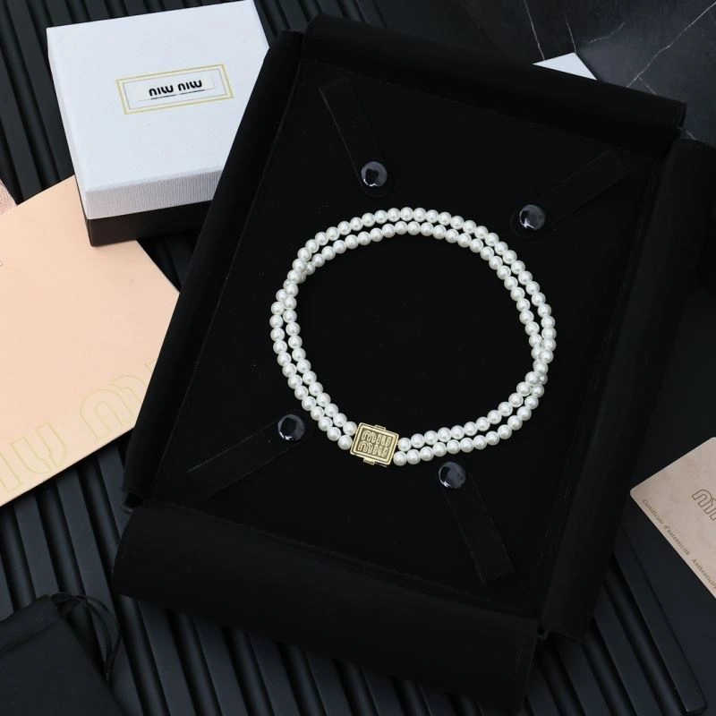 Brand-authenticated Miu Miu Necklaces
