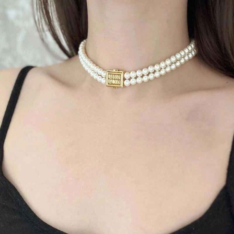 Brand-authenticated Miu Miu Necklaces