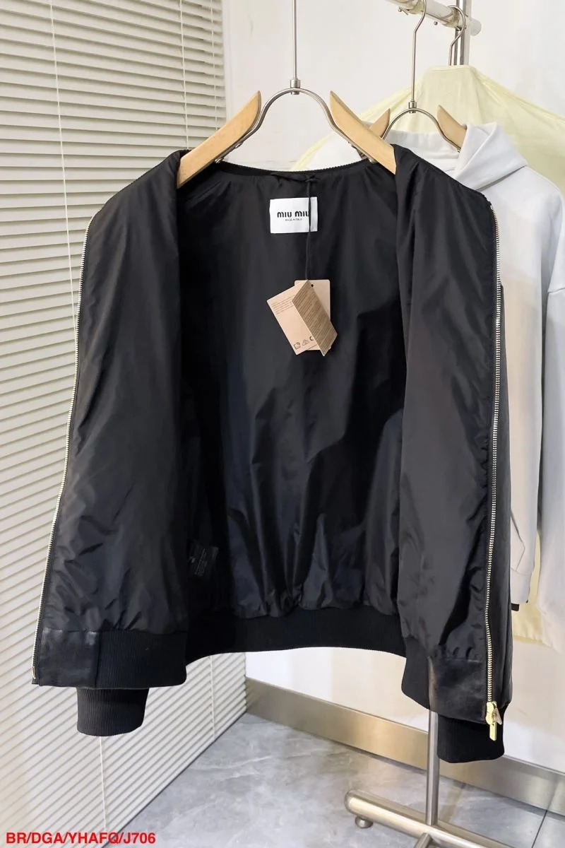 Brand-authenticated Miu Miu Outwear