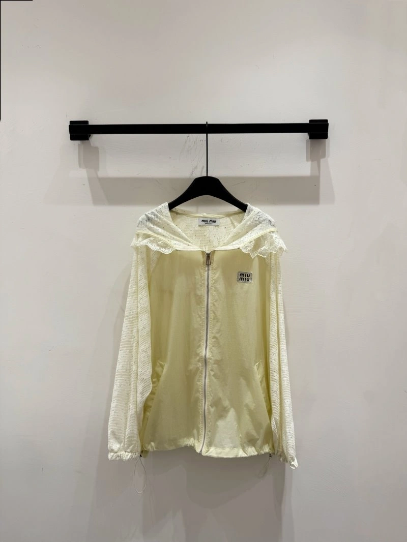 Brand-authenticated Miu Miu Outwear