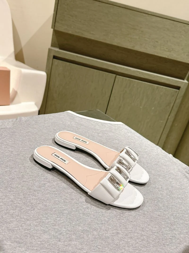Brand-authenticated Miu Miu Sandals
