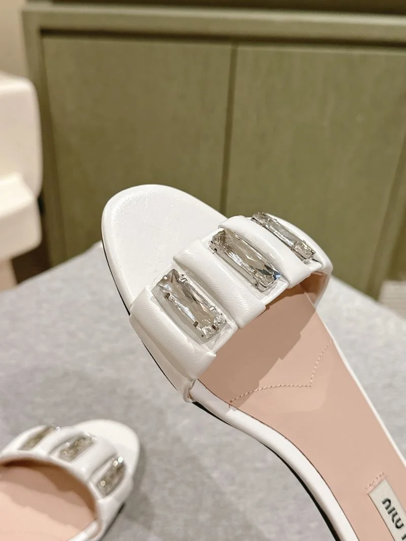 Brand-authenticated Miu Miu Sandals