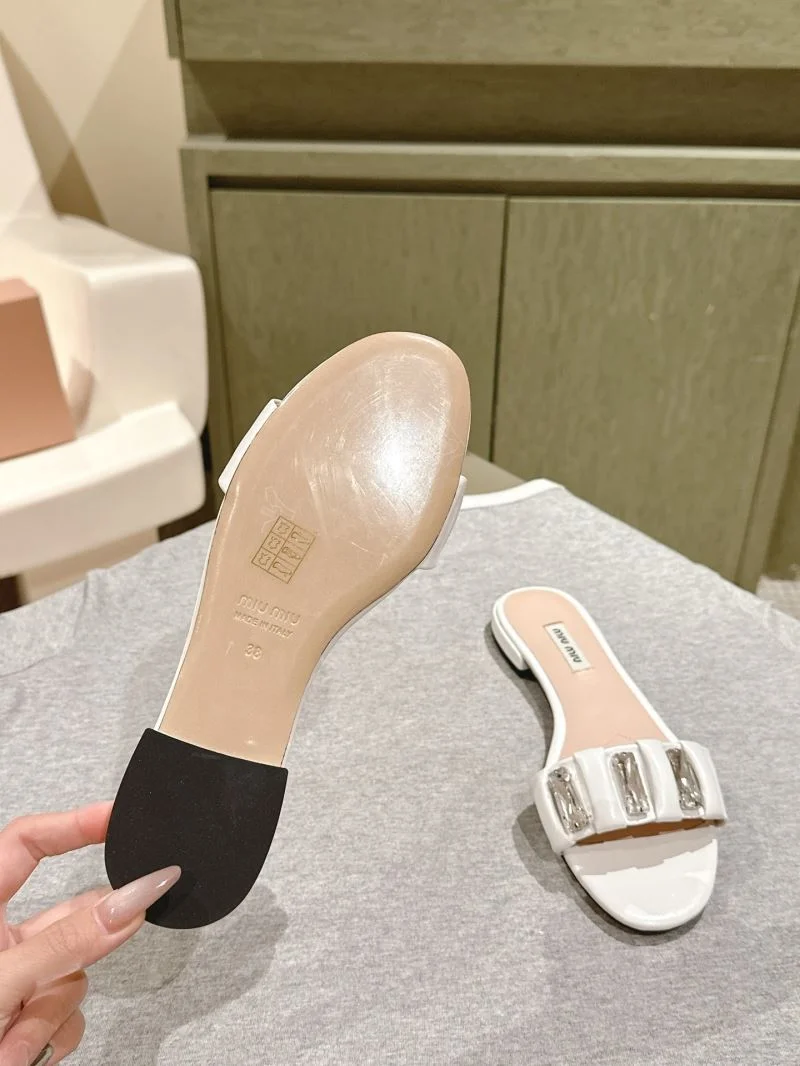 Brand-authenticated Miu Miu Sandals