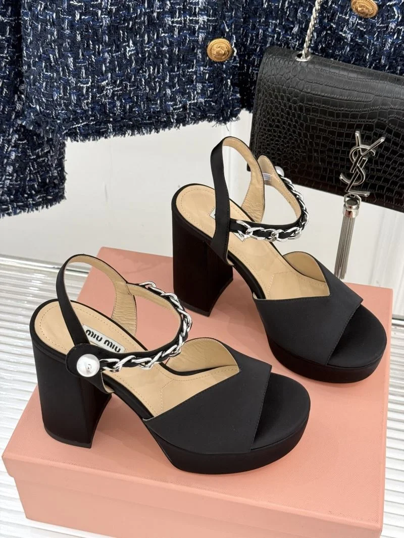 Brand-authenticated Miu Miu Sandals