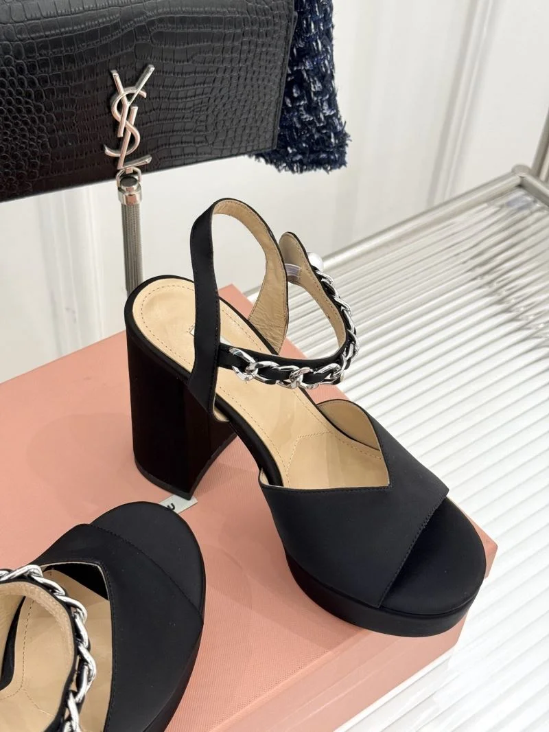 Brand-authenticated Miu Miu Sandals
