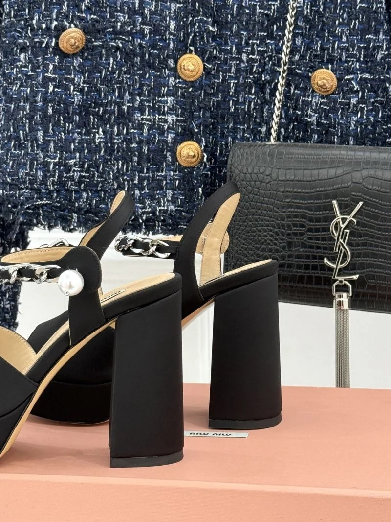 Brand-authenticated Miu Miu Sandals