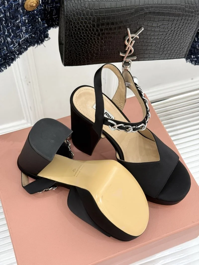 Brand-authenticated Miu Miu Sandals
