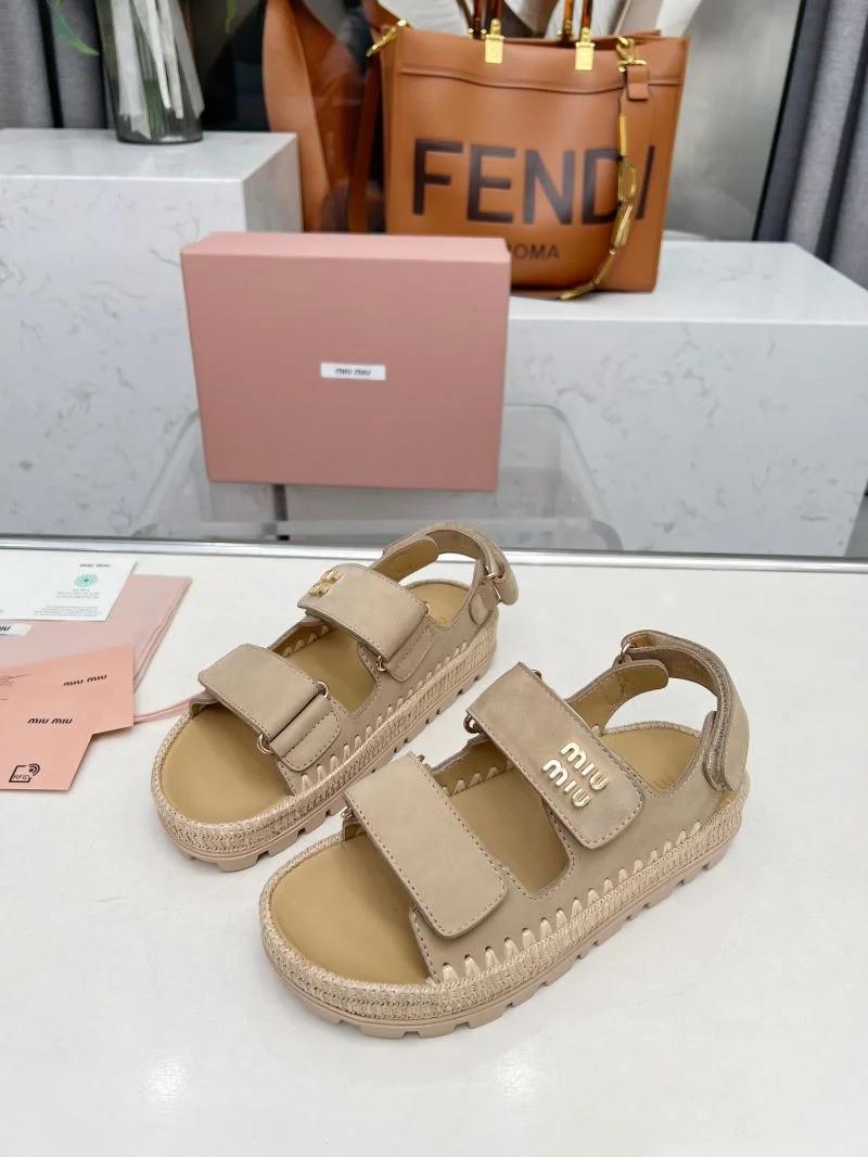 Brand-authenticated Miu Miu Sandals