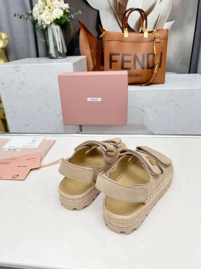 Brand-authenticated Miu Miu Sandals