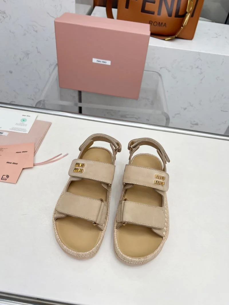 Brand-authenticated Miu Miu Sandals
