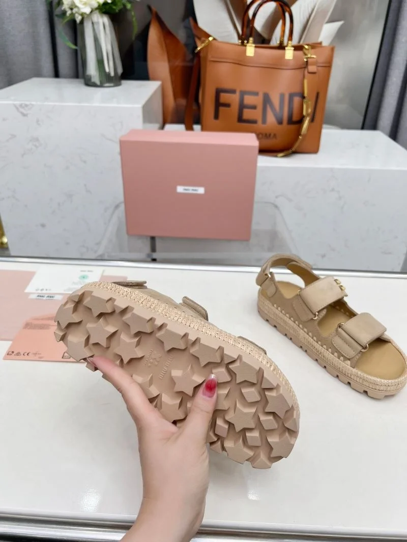 Brand-authenticated Miu Miu Sandals