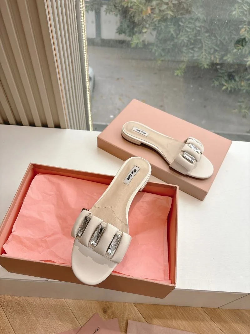 Brand-authenticated Miu Miu Sandals
