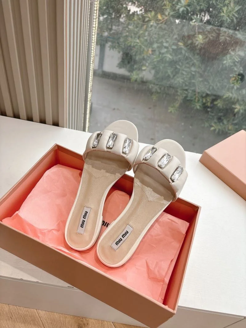 Brand-authenticated Miu Miu Sandals