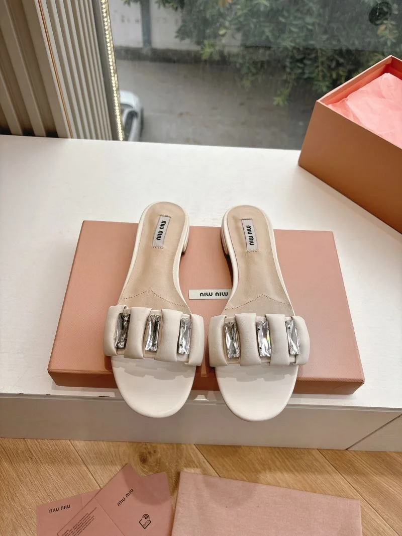 Brand-authenticated Miu Miu Sandals