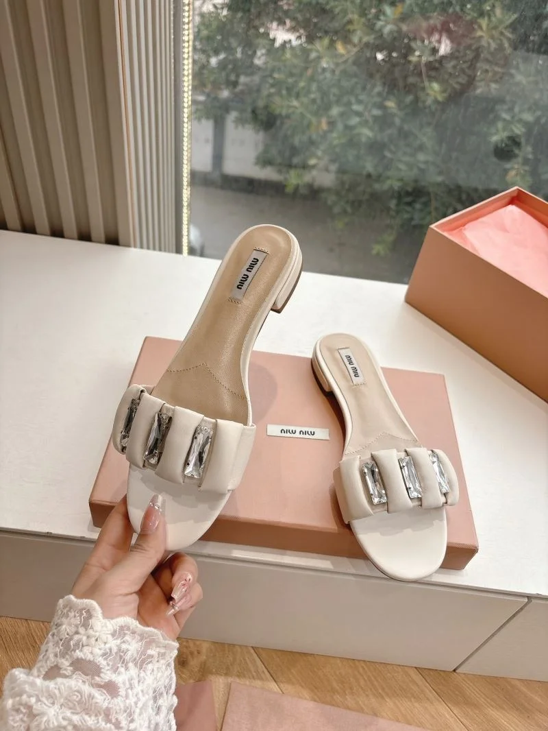 Brand-authenticated Miu Miu Sandals