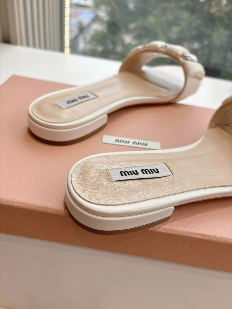 Brand-authenticated Miu Miu Sandals