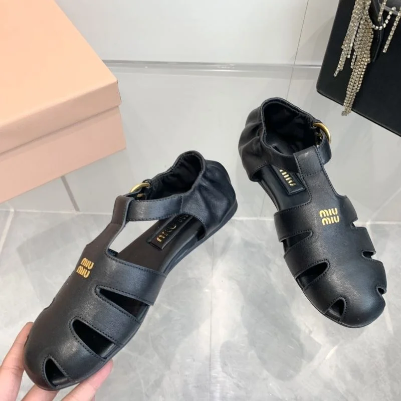 Brand-authenticated Miu Miu Sandals