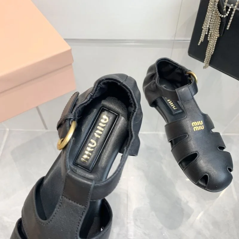 Brand-authenticated Miu Miu Sandals