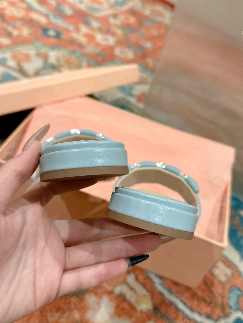 Exact replica Miu Miu Sandals