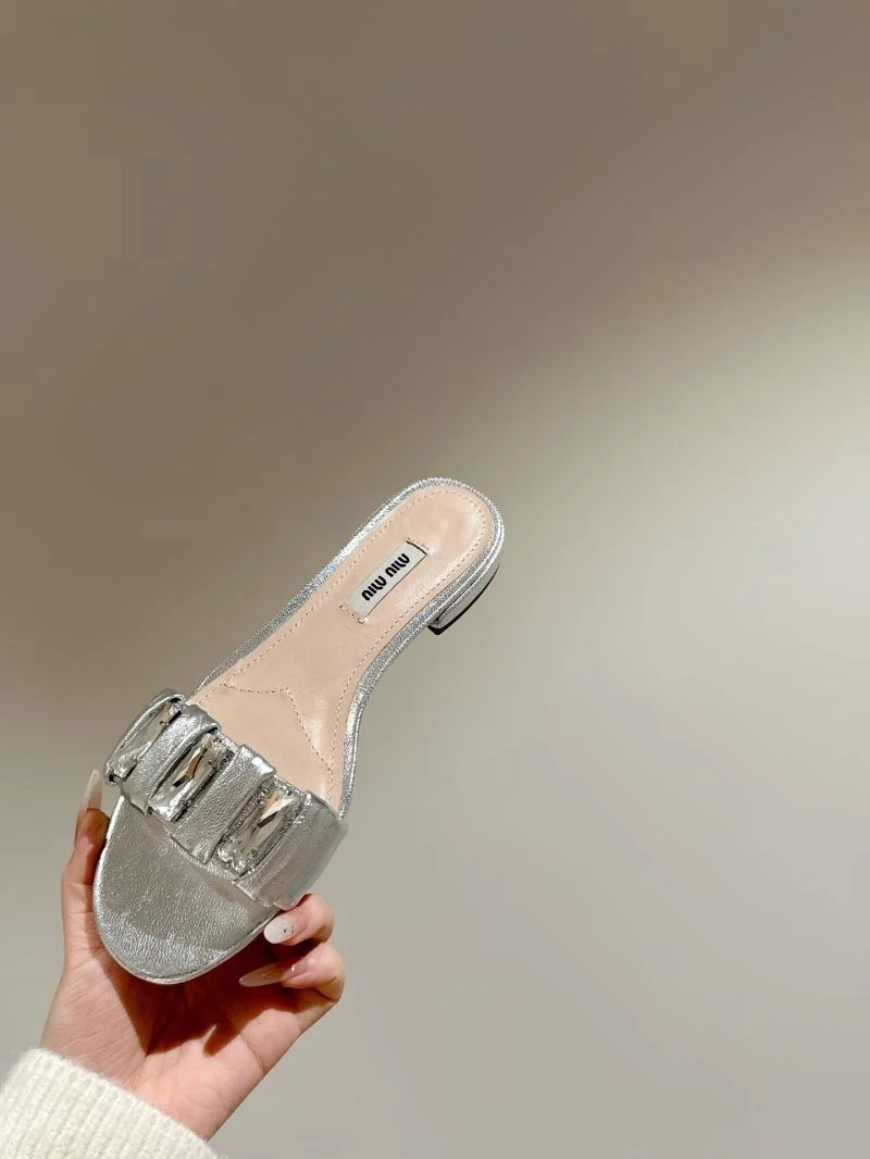 Brand-authenticated Miu Miu Sandals