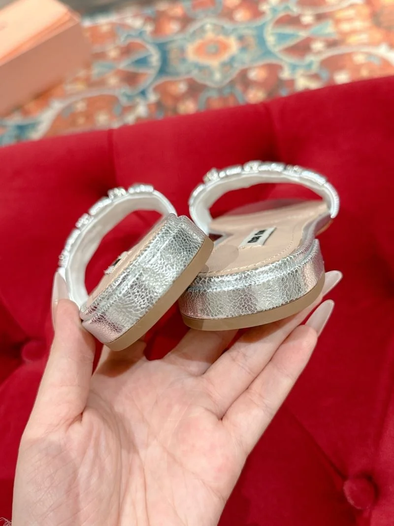 Brand-authenticated Miu Miu Sandals