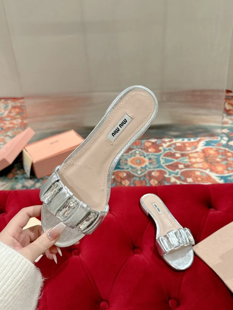 Brand-authenticated Miu Miu Sandals