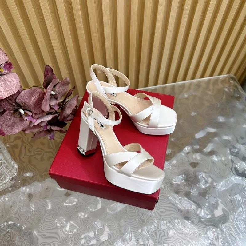 Brand-authenticated Miu Miu Sandals