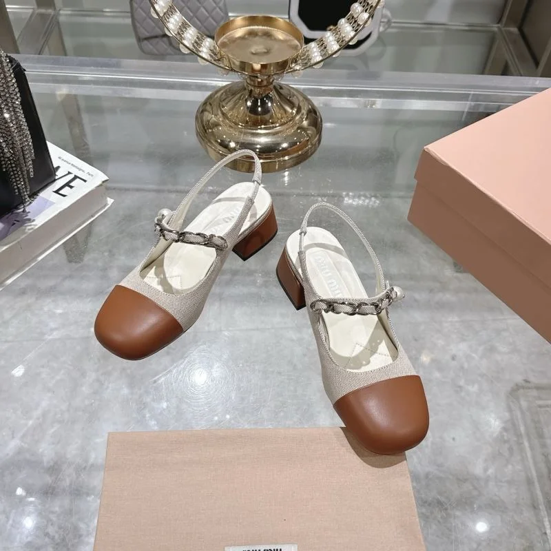 Brand-authenticated Miu Miu Sandals