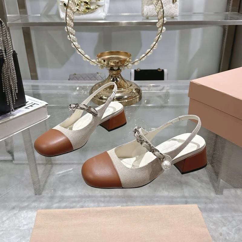 Brand-authenticated Miu Miu Sandals