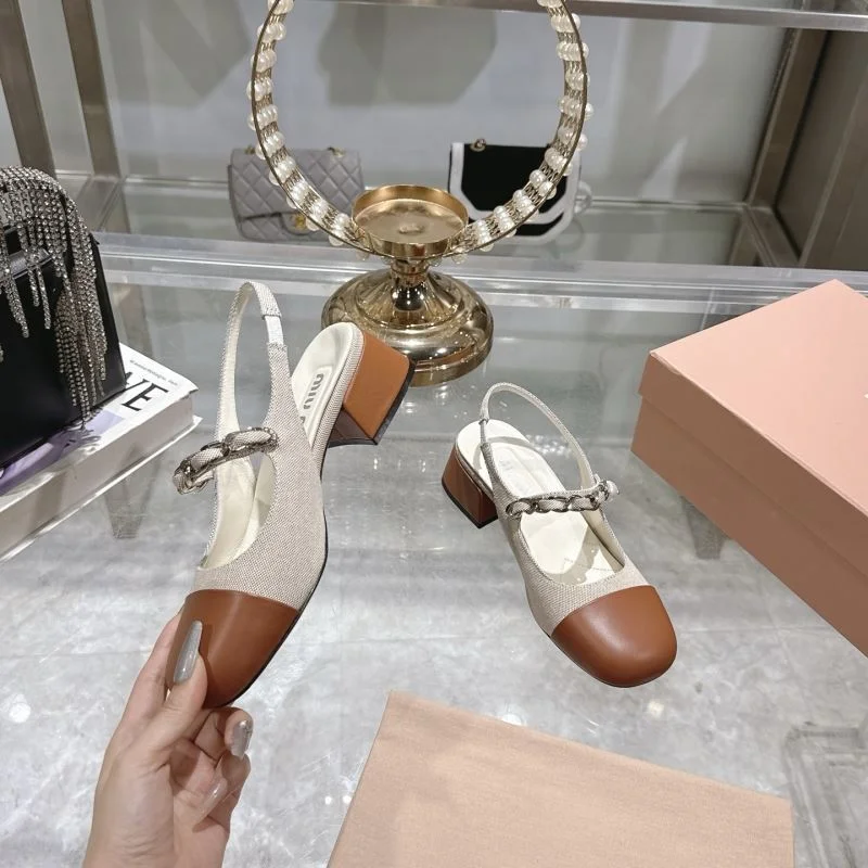 Brand-authenticated Miu Miu Sandals