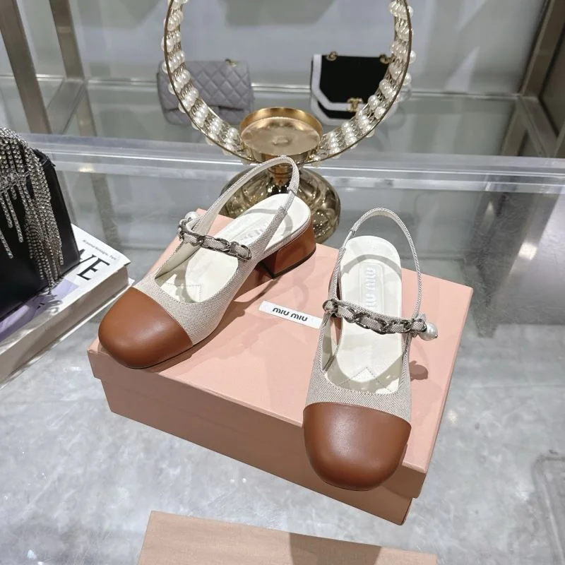 Brand-authenticated Miu Miu Sandals