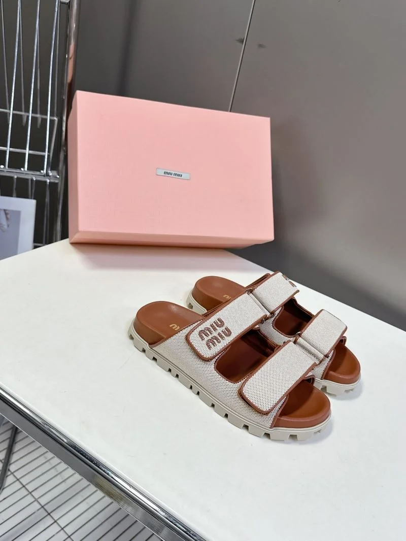 Brand-authenticated Miu Miu Sandals