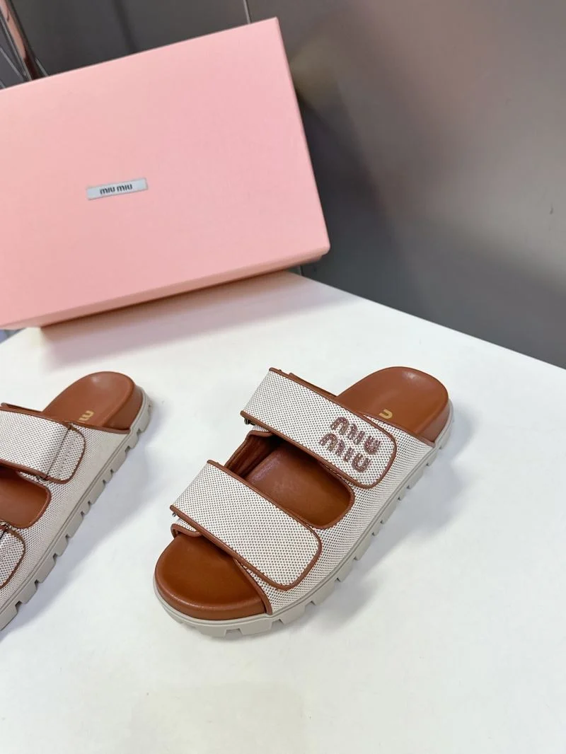 Brand-authenticated Miu Miu Sandals