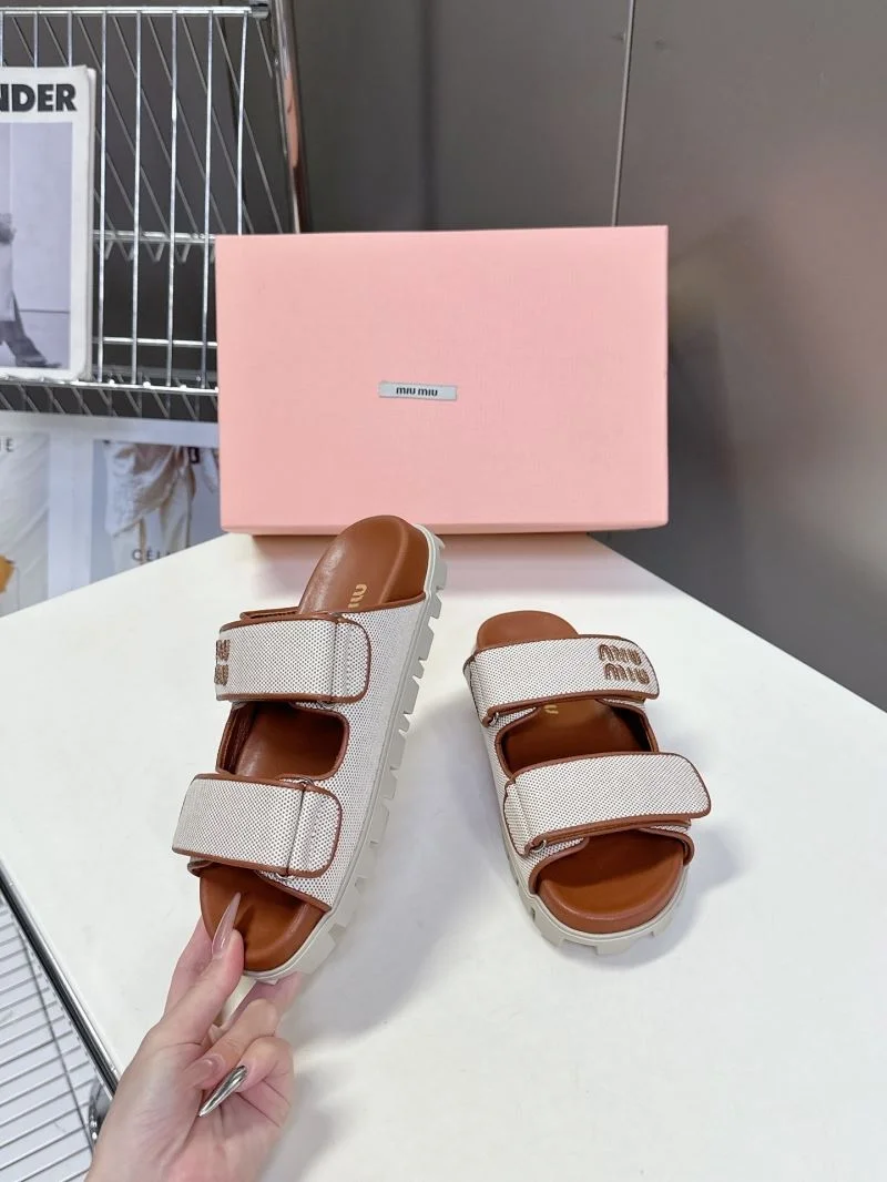 Brand-authenticated Miu Miu Sandals