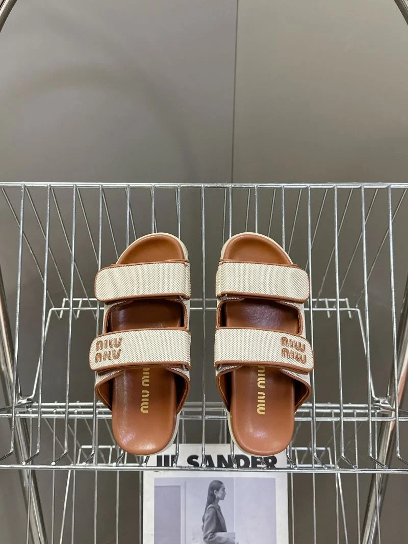 Brand-authenticated Miu Miu Sandals
