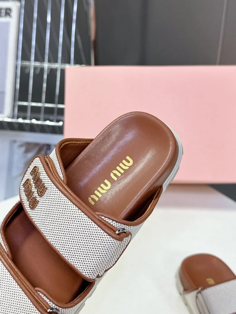 Brand-authenticated Miu Miu Sandals
