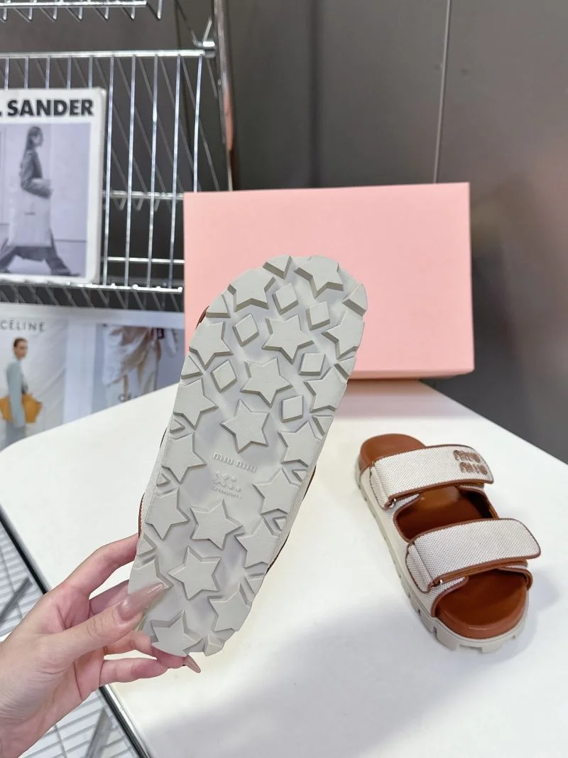 Brand-authenticated Miu Miu Sandals