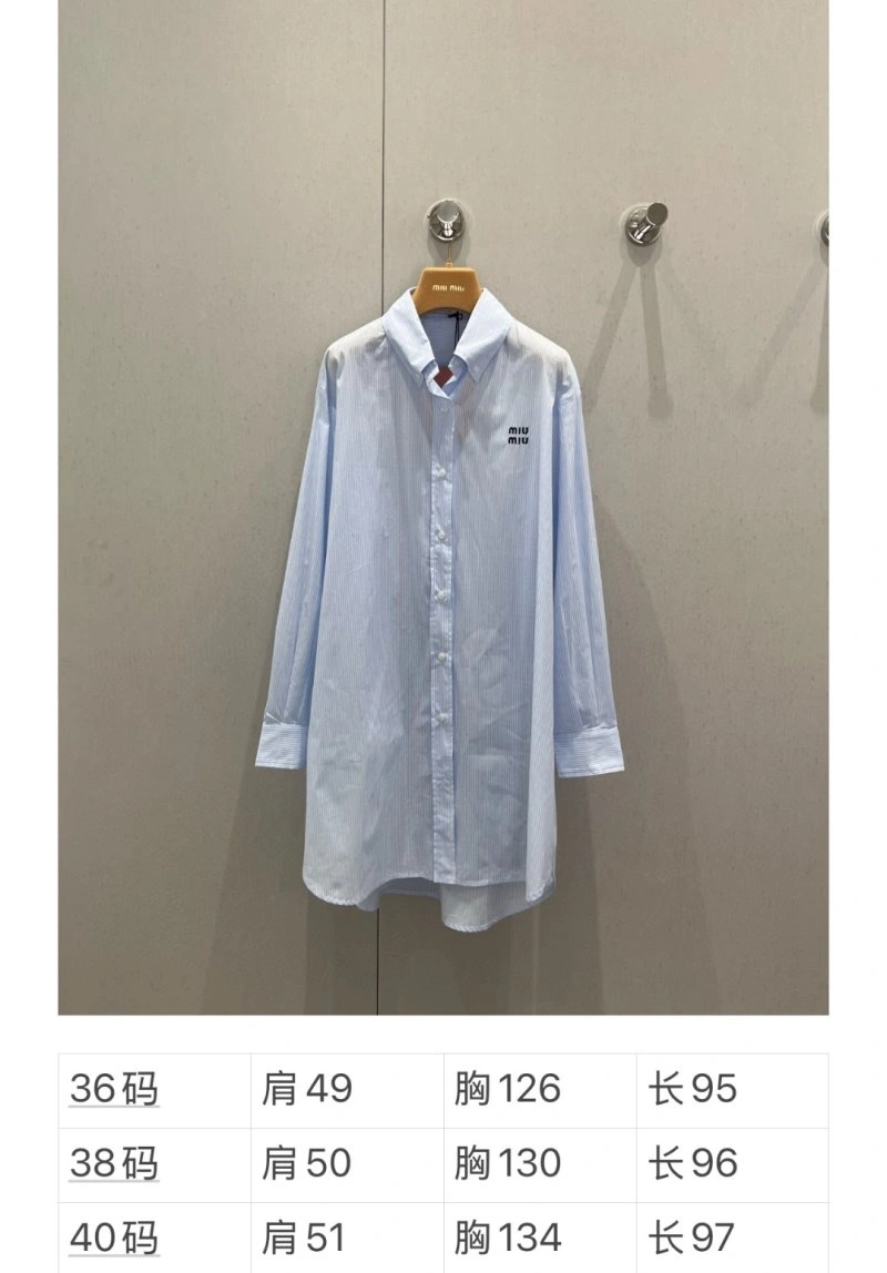 Exact replica Miu Miu Shirts