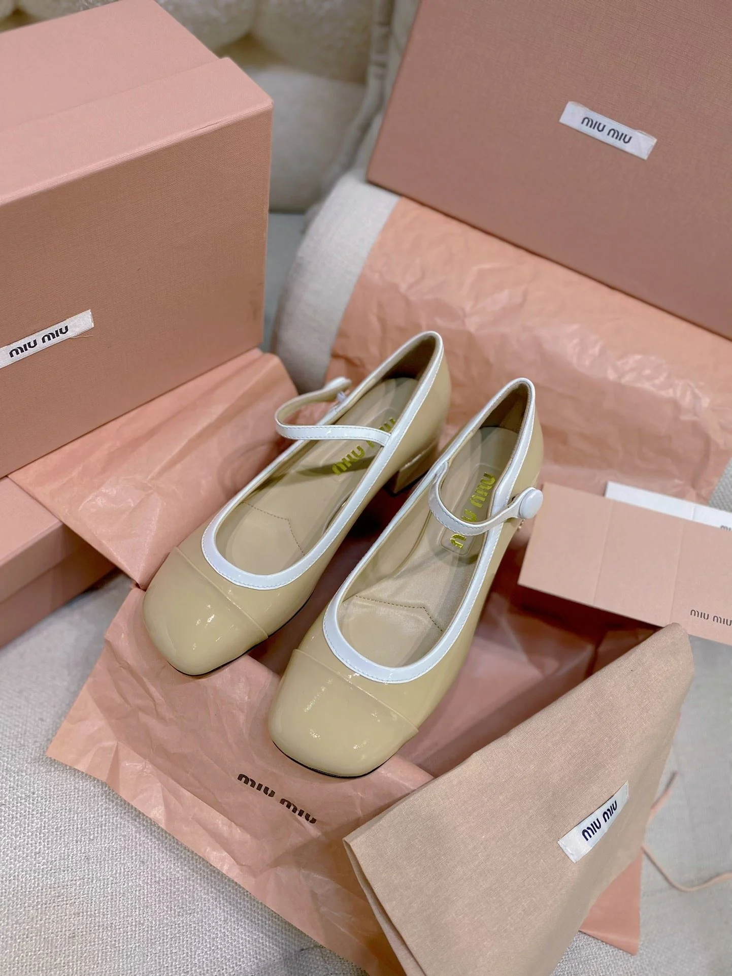 Brand-authenticated Miu Miu Shoes